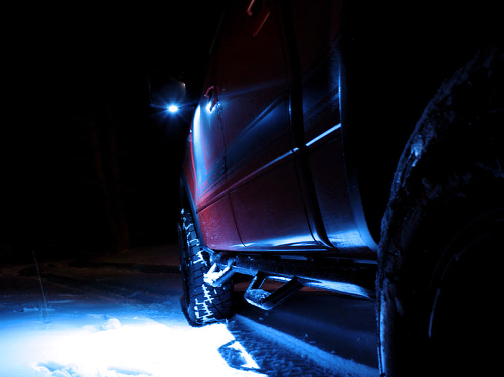Blue Full LED Side Mirror Puddle Lights For Ford F150 Raptor Edge Flex ...
