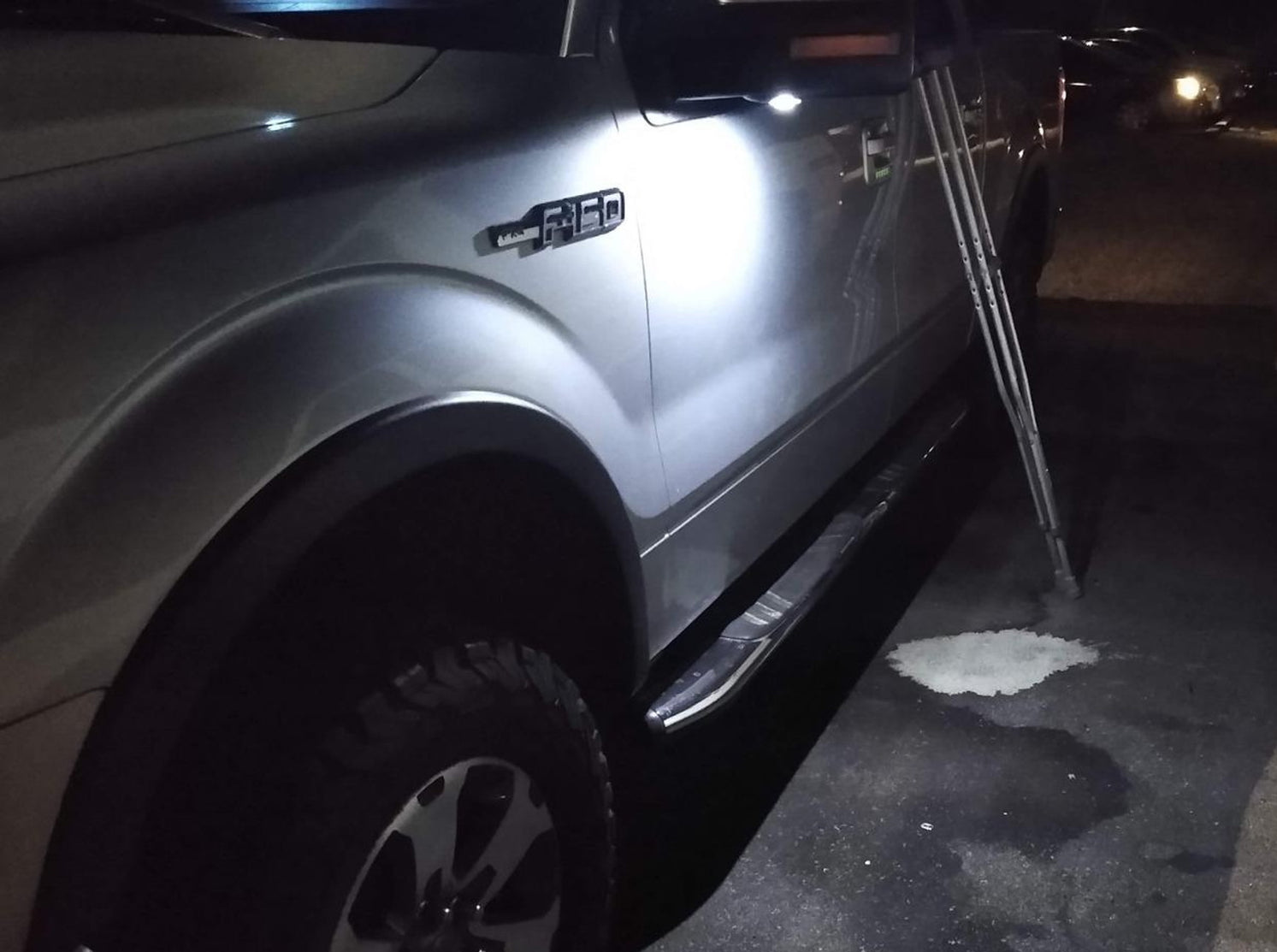 White Full LED Side Mirror Puddle Lights For Ford F150 Edge Flex Tauru ...
