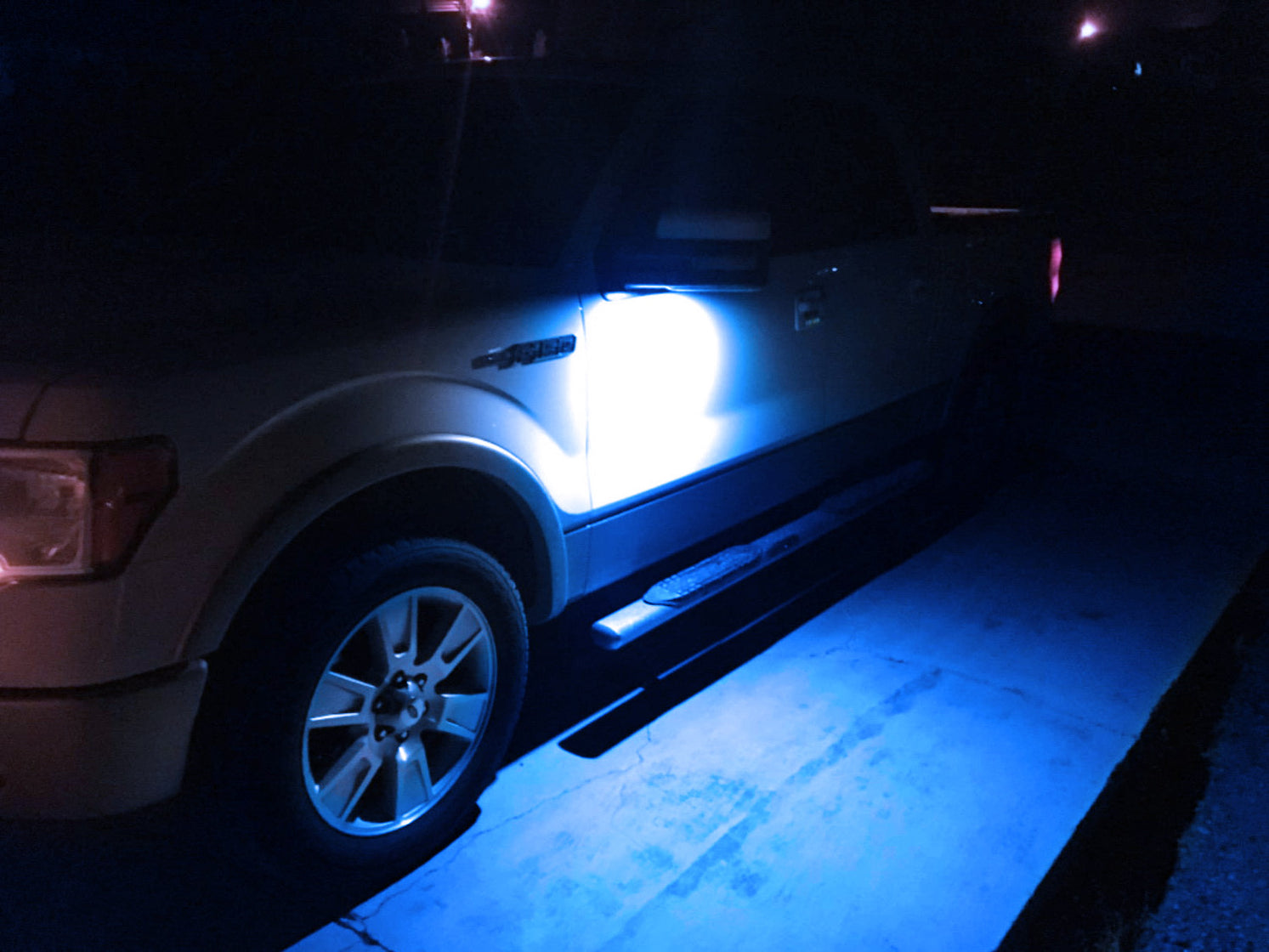 Blue Full LED Side Mirror Puddle Lights For Ford F150 Raptor Edge Flex ...