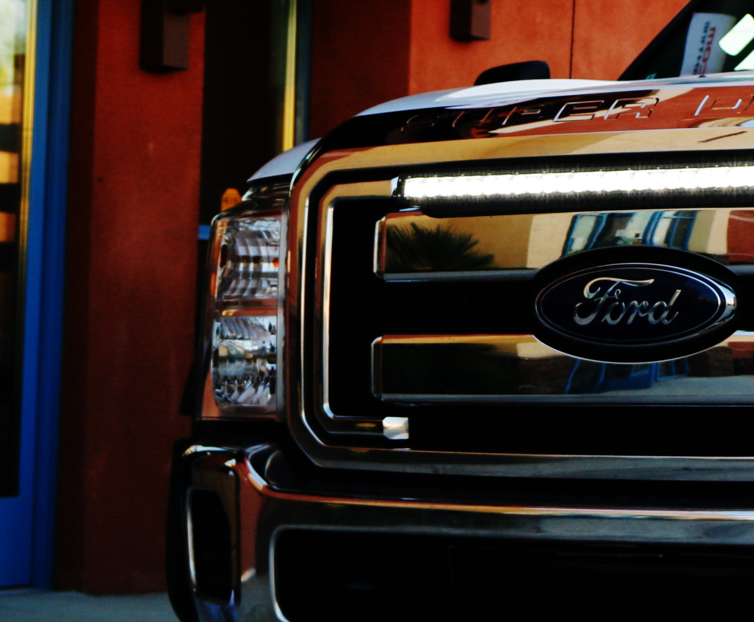 150W 30" LED Light Bar w/Behind Grille Mount Bracket, Wiring For 11-16 ...