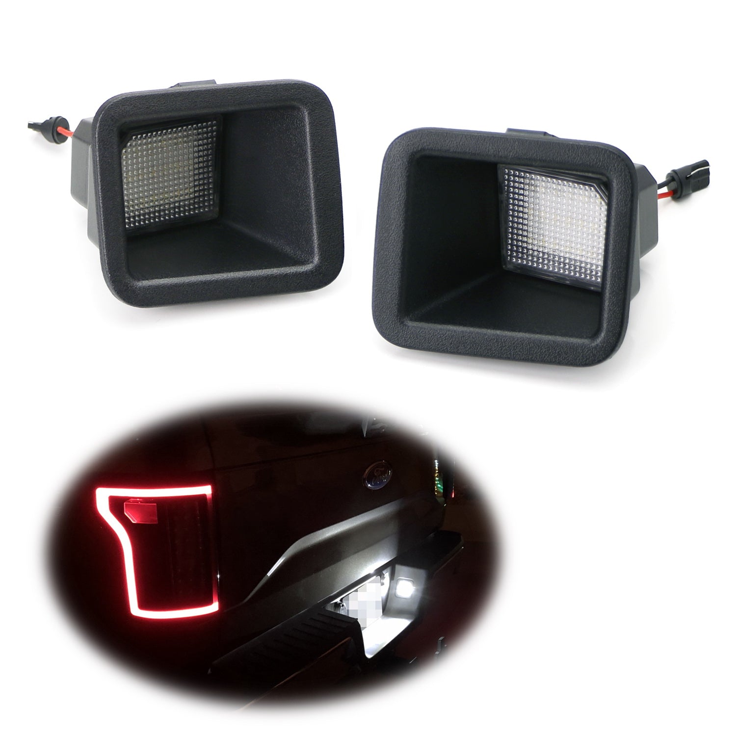 OE-Fit White 3W LED License Plate Light Kit For 17-up Ford F250 F350 S ...