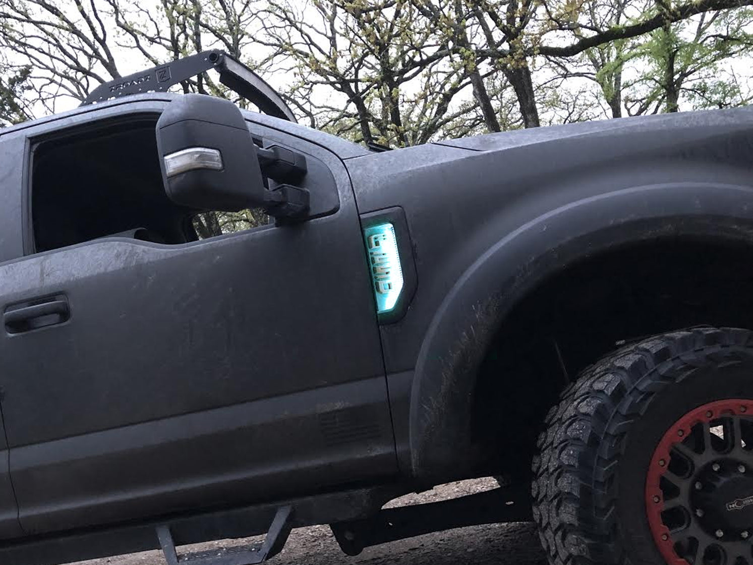 Background Illumination Kit 17-22 F250 F350 F450 Side Fender Emblem ...