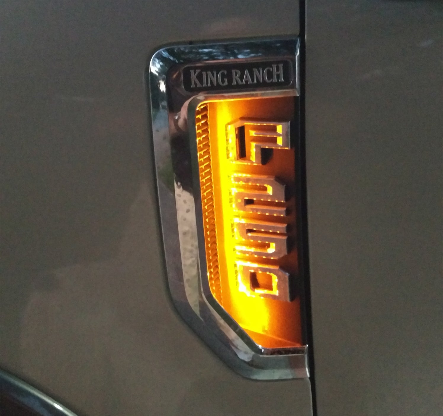 Amber LED Background Illumination Kit 17-22 F250 F350 F450 Side Fender ...