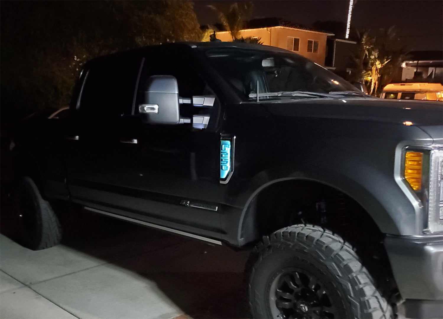 Background Illumination Kit 17-22 F250 F350 F450 Side Fender Emblem ...