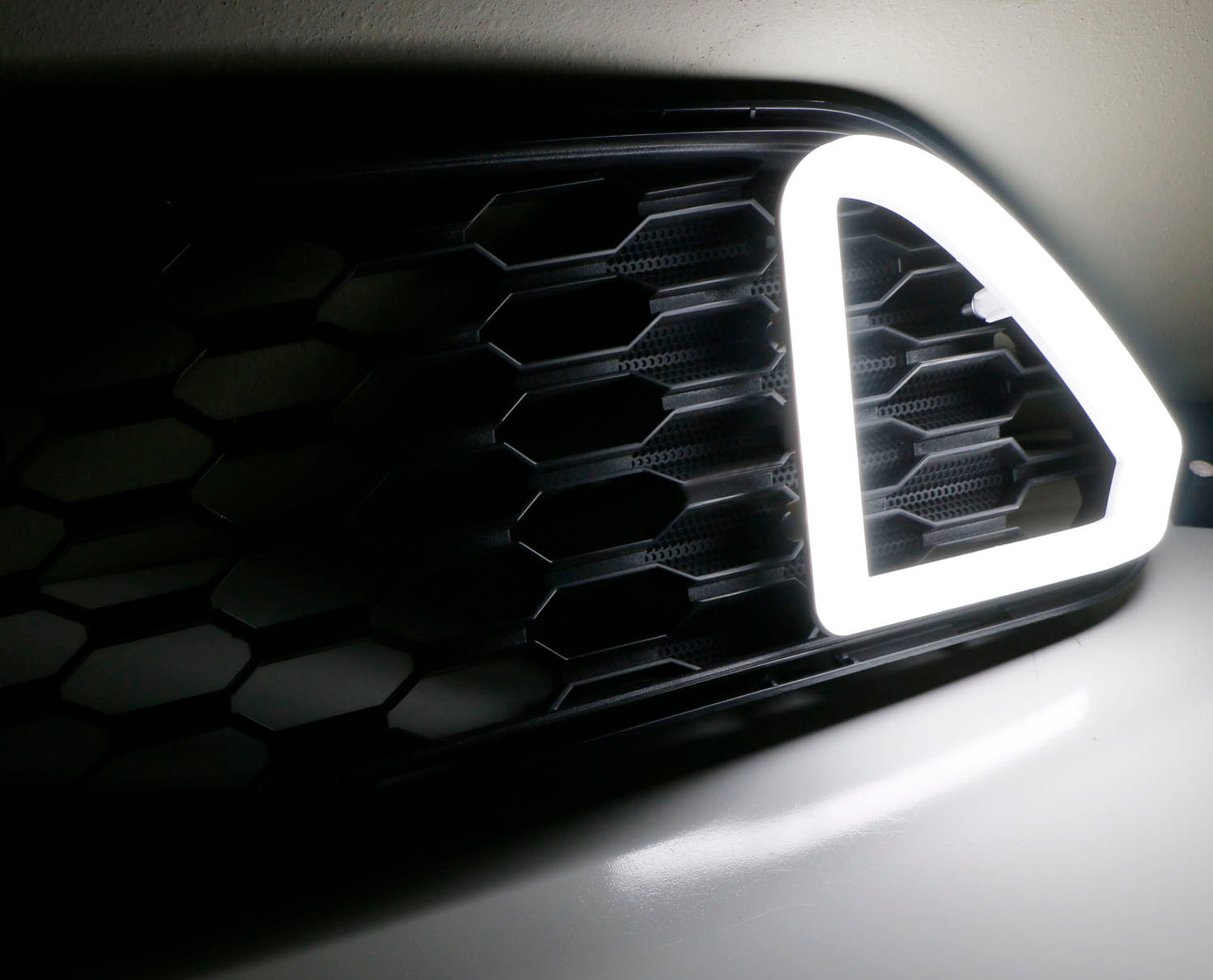 Add-On White LED Front Grille Mount Accent Daytime Lights For 15-17 Fo ...
