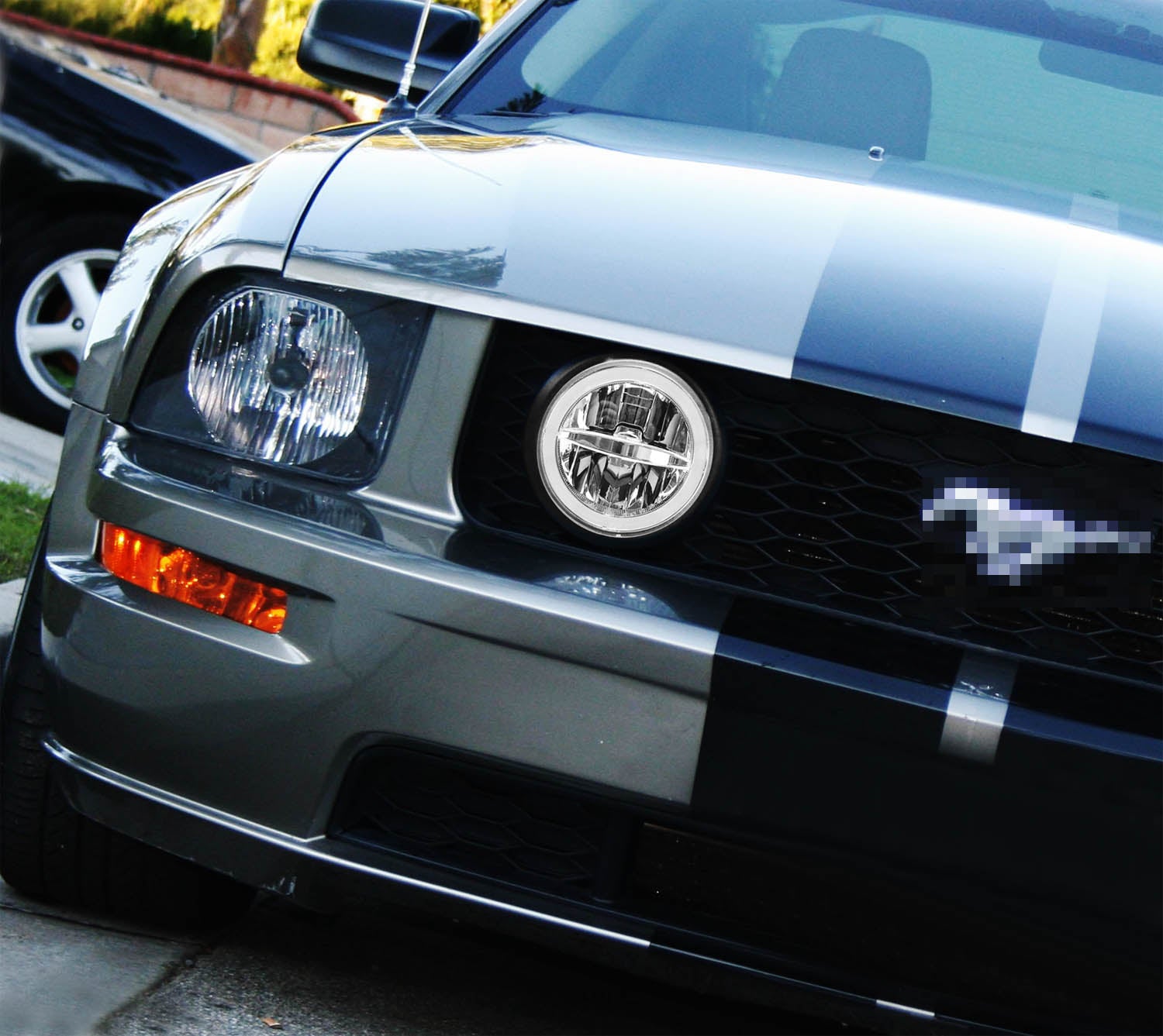 30W Rally Racing Style Grille Fit LED Halo Ring Fog Lamp For 05-09 For ...