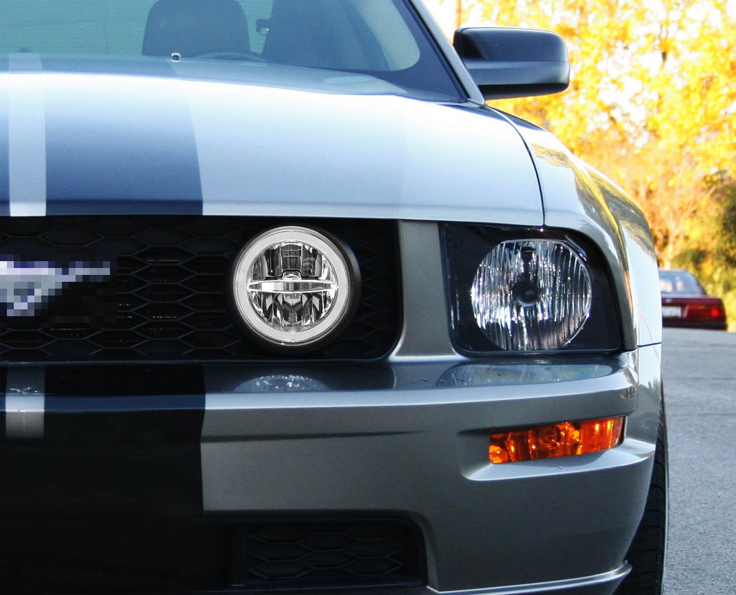 30W Rally Racing Style Grille Fit LED Halo Ring Fog Lamp For 05-09 For ...