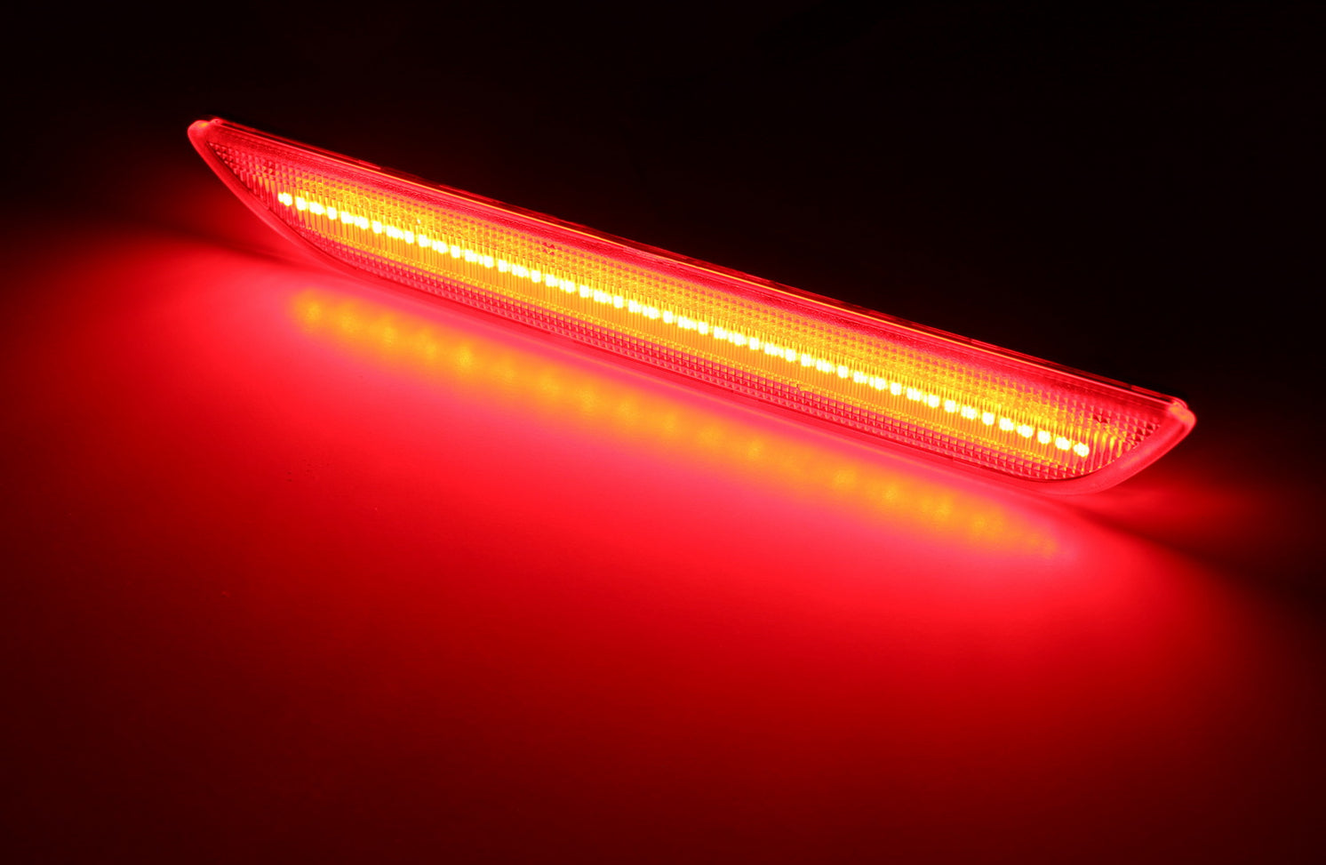 Smoked Lens LED Rear Side Marker Lamps w/ Red LED Lights For 15-23 For ...