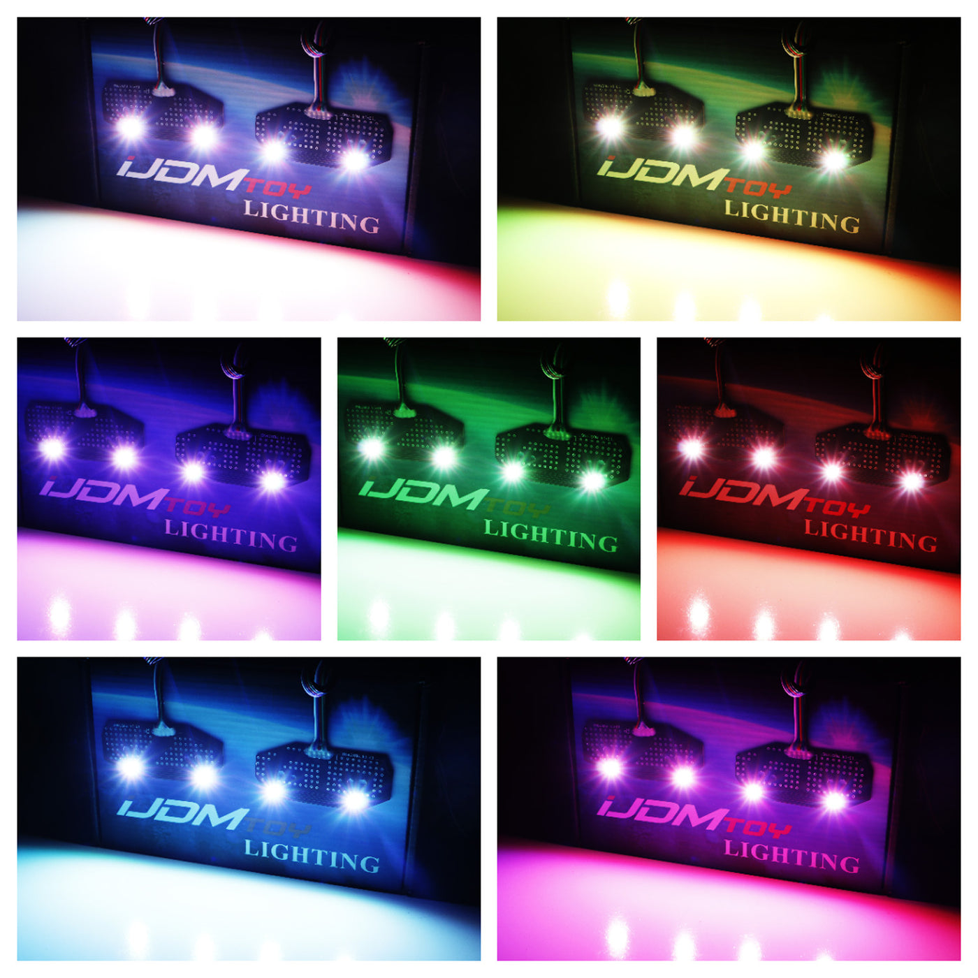 Remote Control RGBW Multicolor LED DRL Board Lighting Kit For 13-14 Fo ...