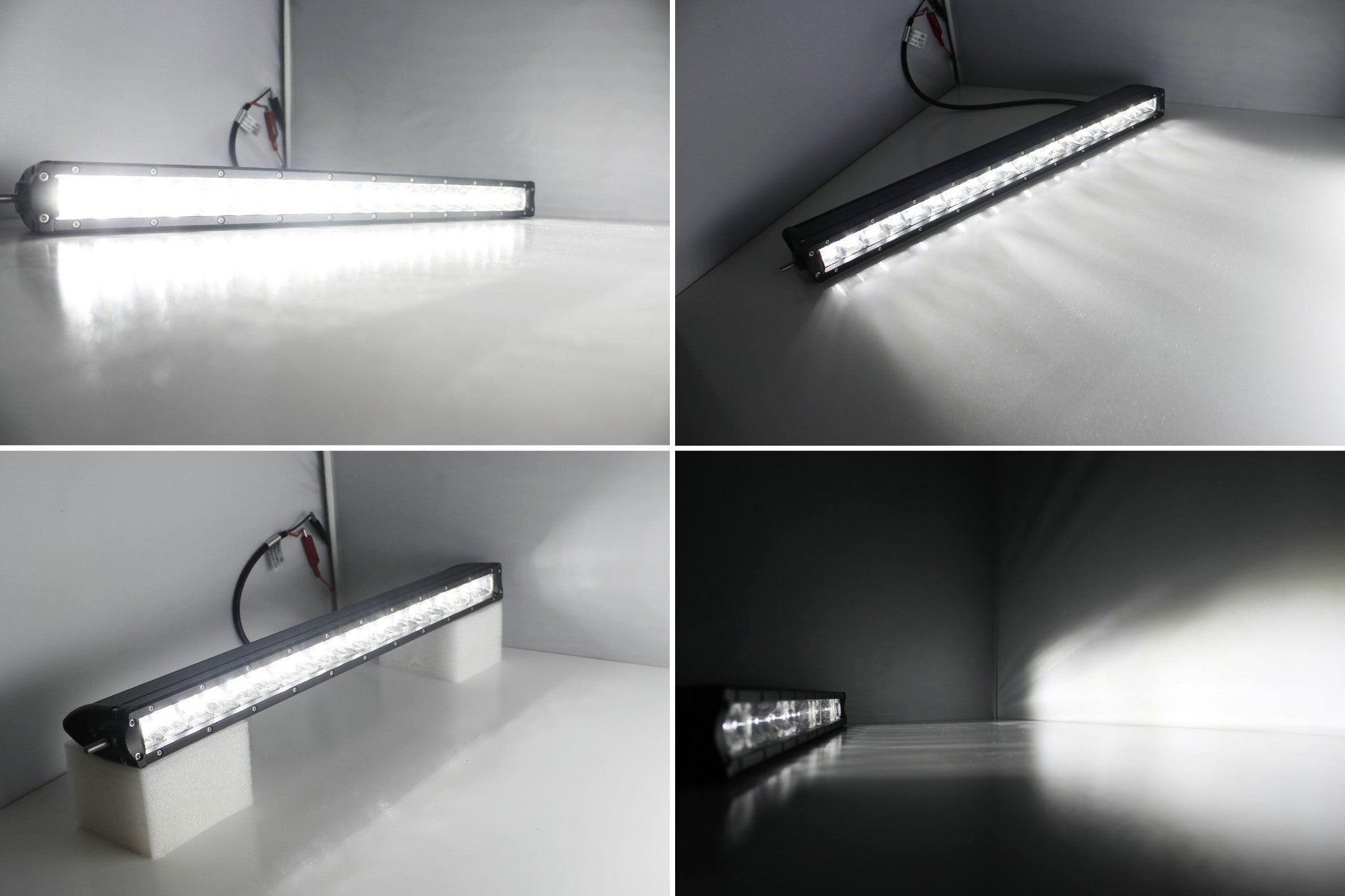 Lower Grille Mount 100W LED Light Bar w/Brackets, Wiring For 2019-up F ...