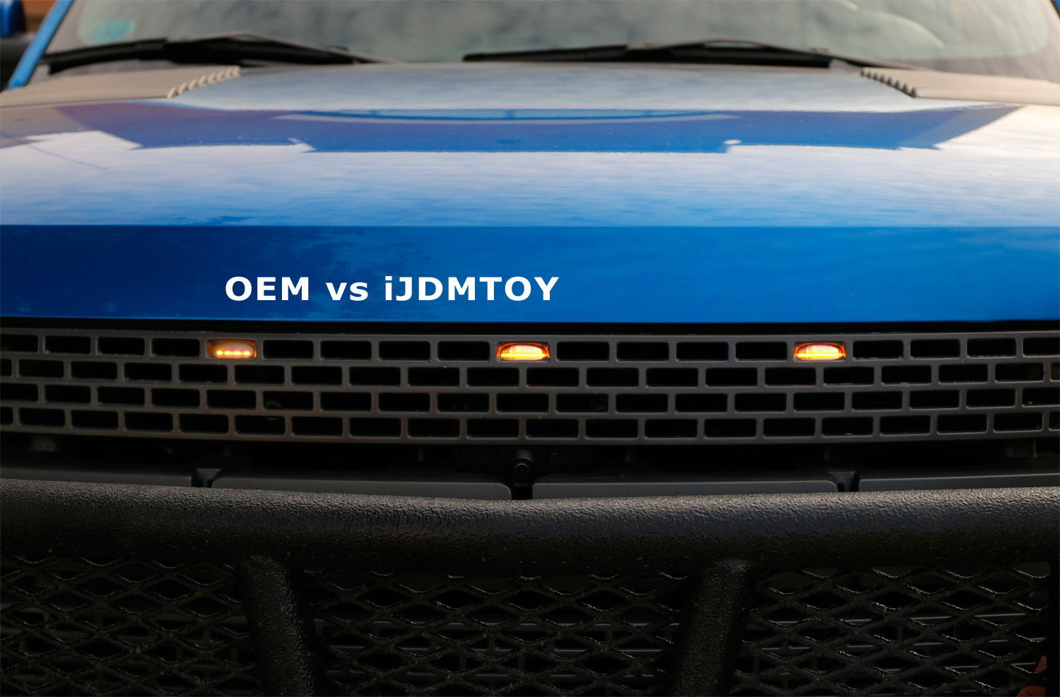 3pcs Smoked 12-SMD Amber Yellow LED Front Grille Running Lights For Fo ...