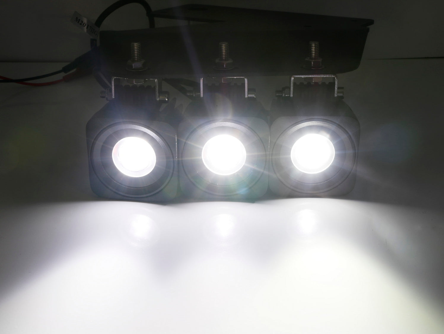 Triple 10W CREE LED Pods w/Lower Bumper Mount Bracket Wire For 10-14 F — iJDMTOY.com