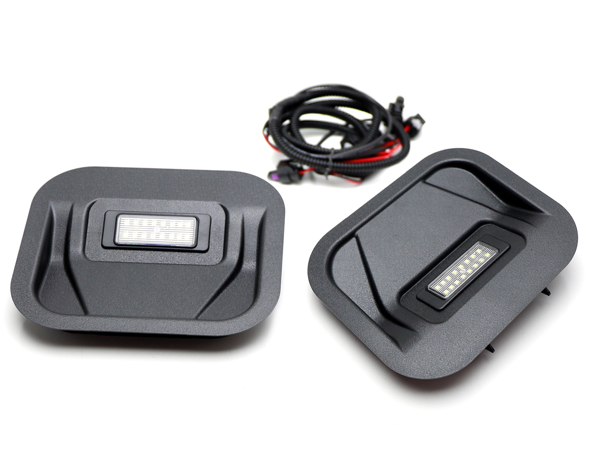 White GM Truck Bed MultiPro Tailgate Step LED Light Kit For 19+ Sierra ...