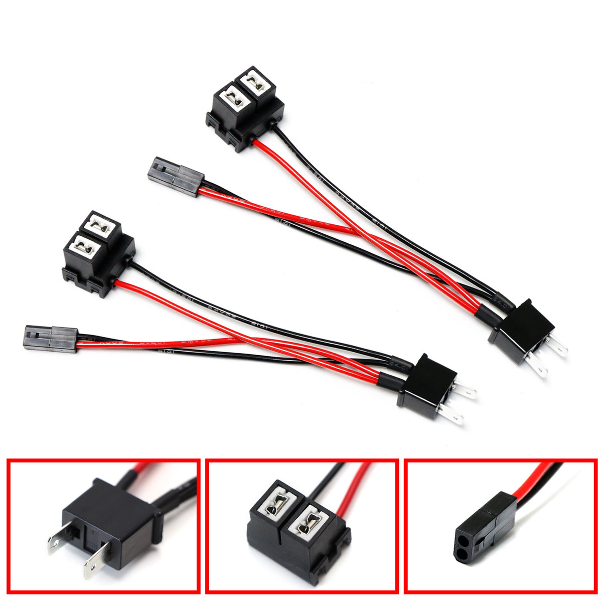 H7 To Bi-Xenon Solenoid Magnetic Adapter Splitter Wires For Projector ...