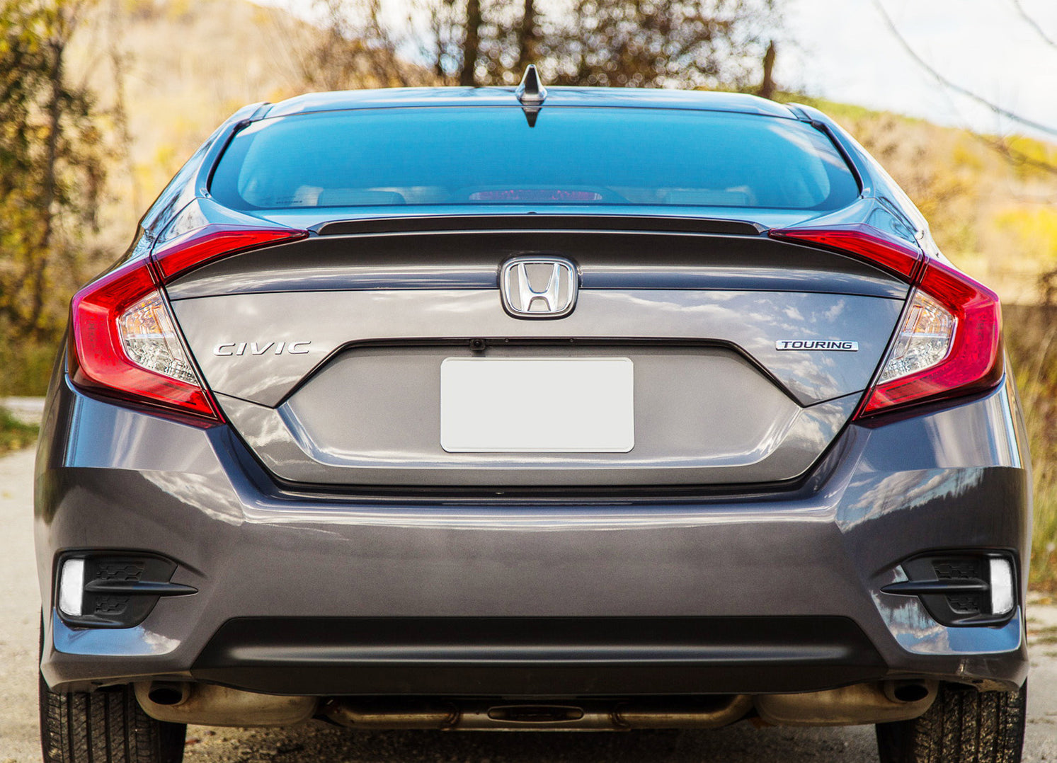 OE-Spec Clear Rear Bumper Reflector Lens Assy For 2016-21 10th Gen Hon ...