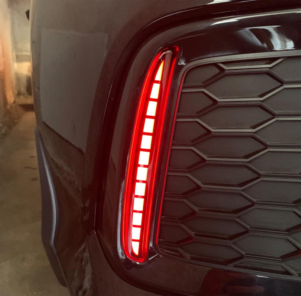 Red Lens Full LED Bumper Reflector Tail & Brake Lights For 2017-21 Hon ...