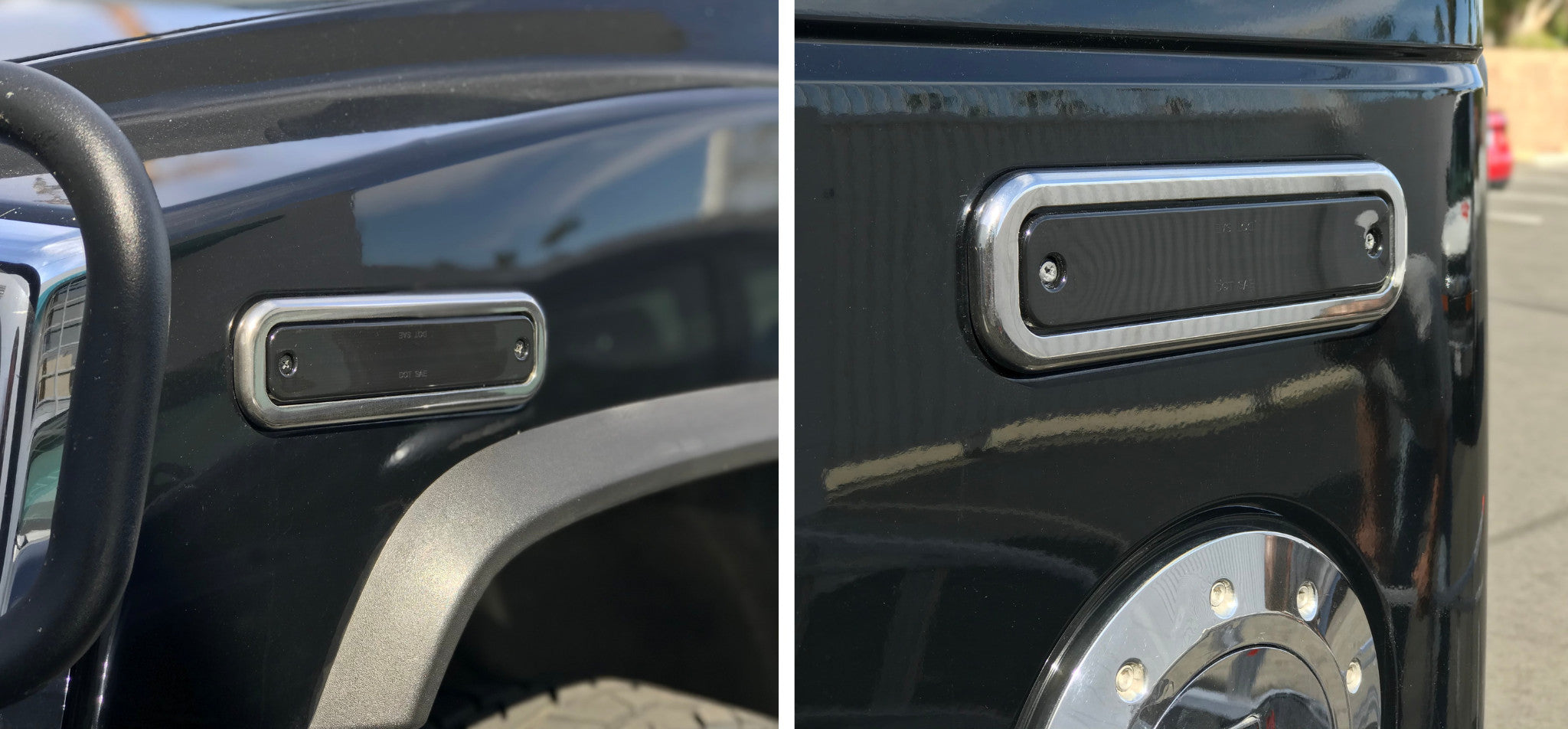 Smoked Lens Amber/Red Full LED Side Marker Light Kit For 2003-2009 ...