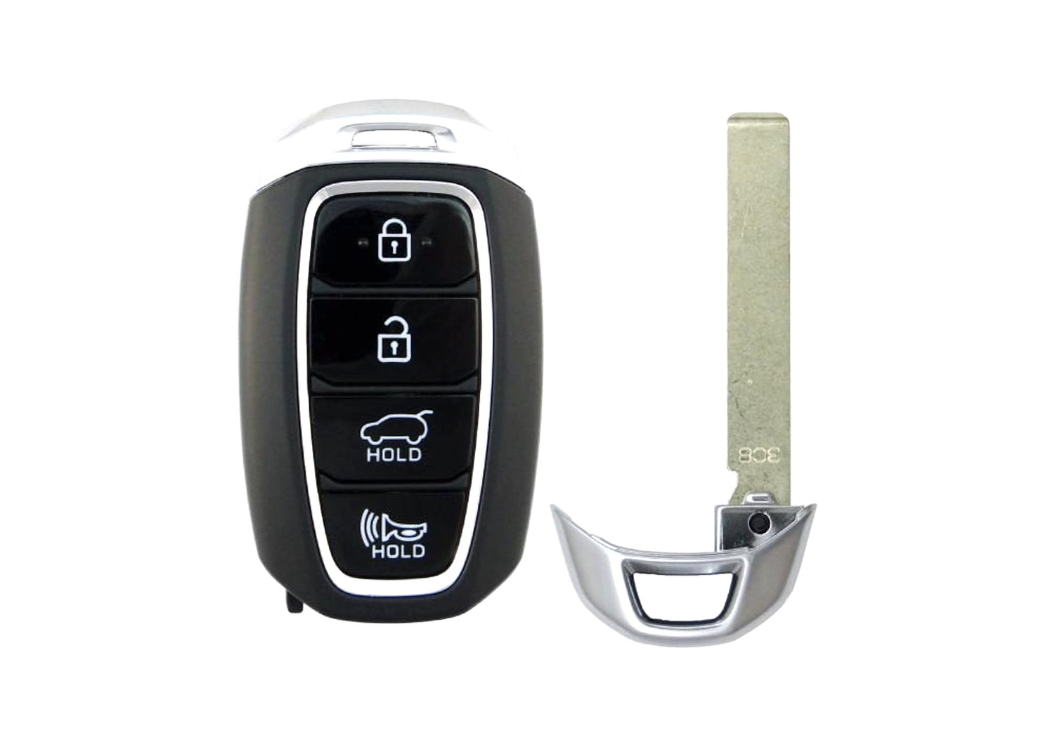 Carbon Fiber Soft Silicone Key Fob Cover For Hyundai Kona Veloster Ela ...