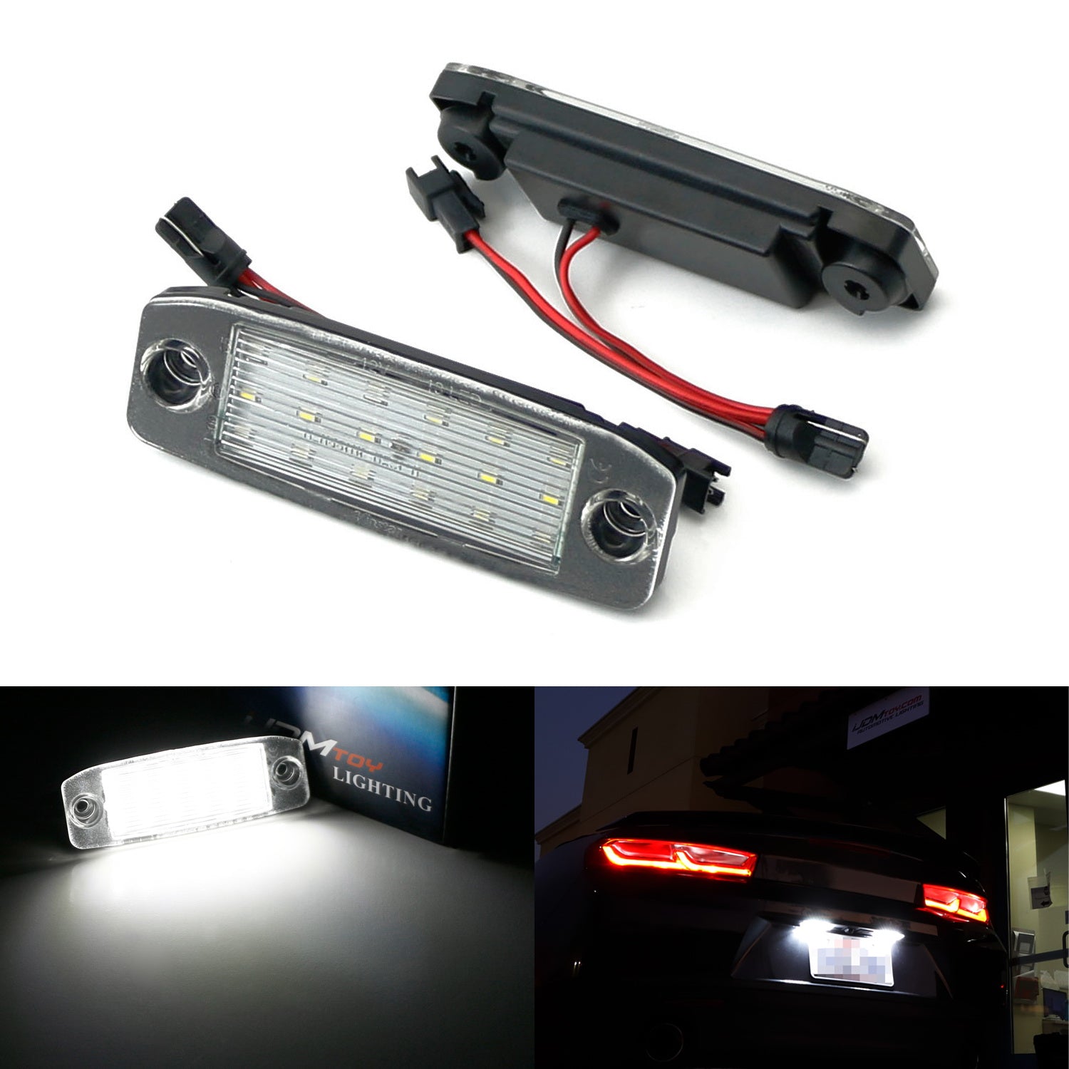 OEM-Replace 18-SMD 3W LED License Plate Lights For Hyundai Tucson, Kia ...