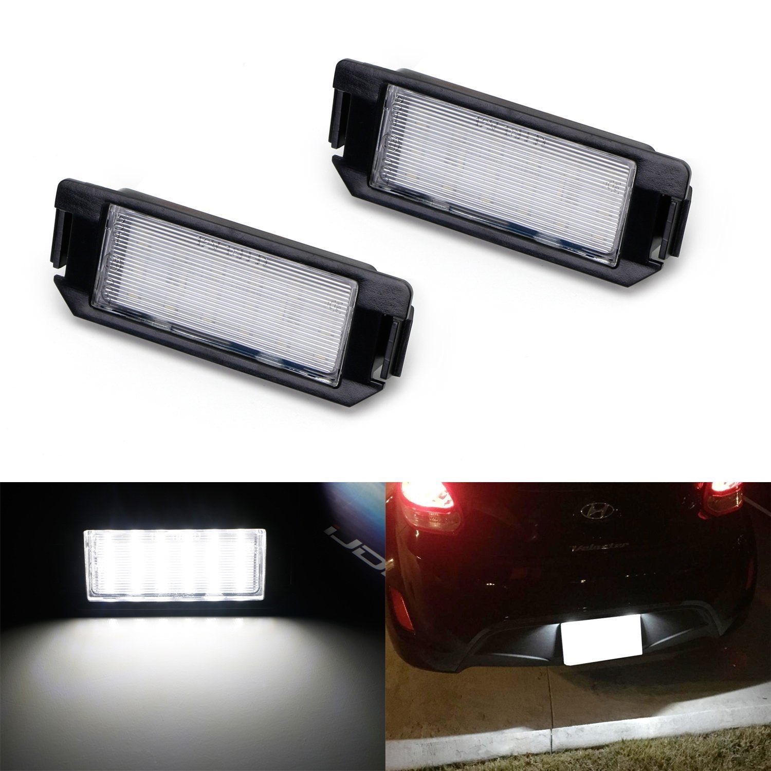 OEM-Replace 18-LED License Plate Lights For Hyundai Veloster Genesis 2 ...