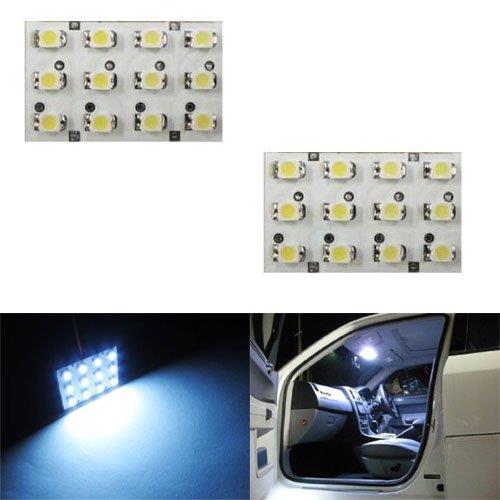 HID Xenon White 12-SMD LED Panel Lights For Interior Map/Dome/Door/Tru ...