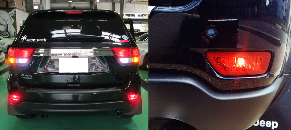 LED Rear Fog Light Conversion Kit For 11-21 Jeep Grand CherokeeWk2, Co — iJDMTOY.com