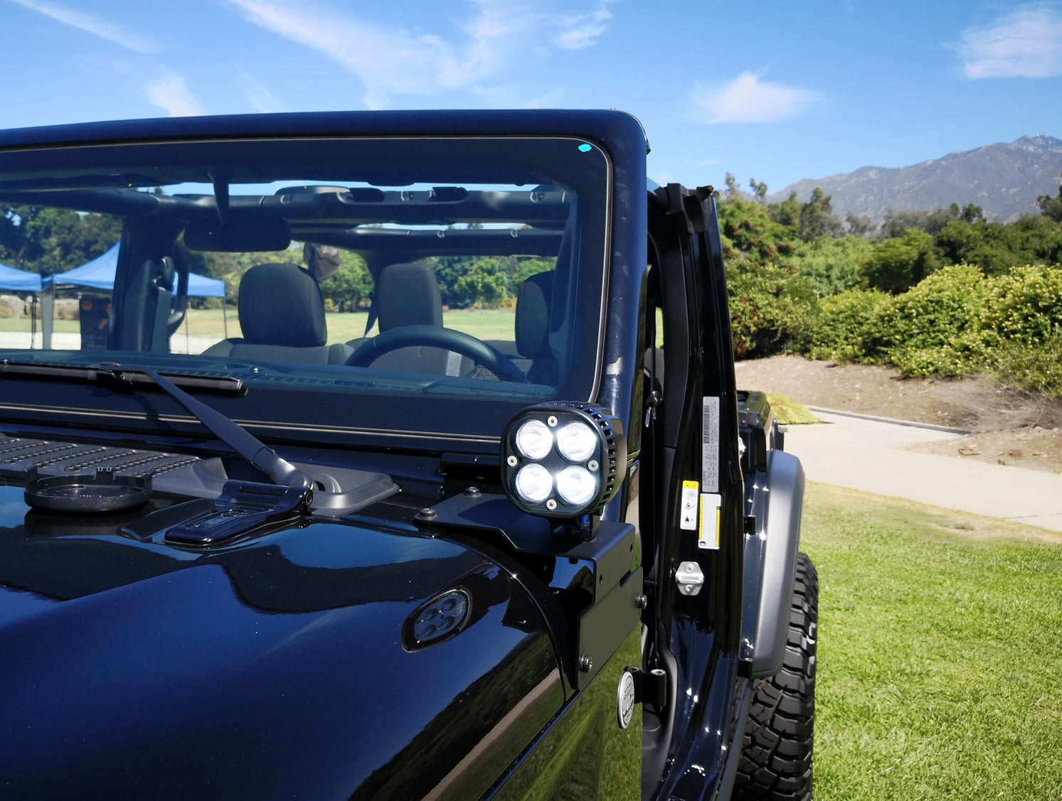 A-Pillar 20W LED Pod Light Kit w/Bracket, Relay For 18+ Jeep Wrangler ...
