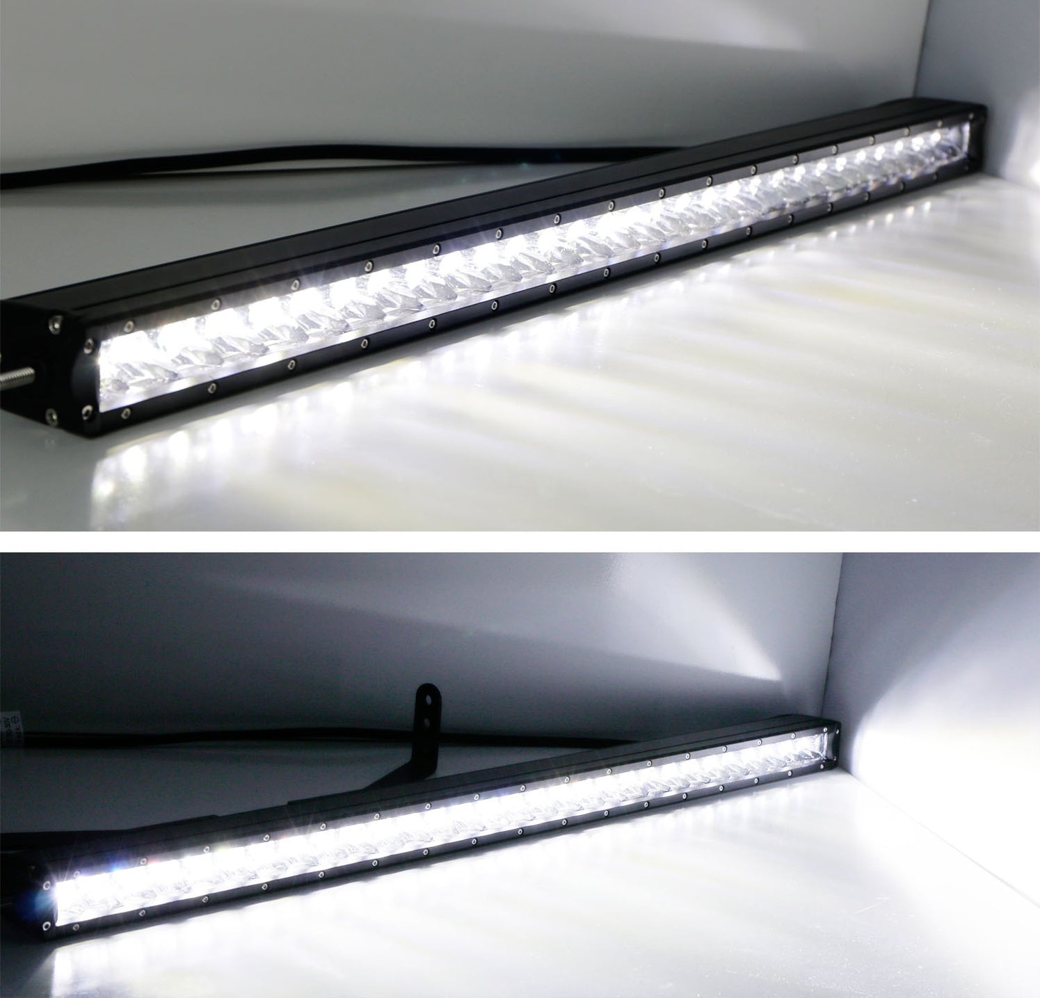 150W 30" LED Light Bar w/ Front Hood Top Bracket Wiring For 18+ Jeep W ...