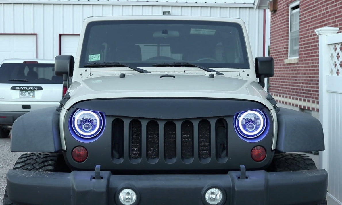 DRL Wiring Kit For Most 7" Integrated LED Headlight w/LED Daytime Runn ...