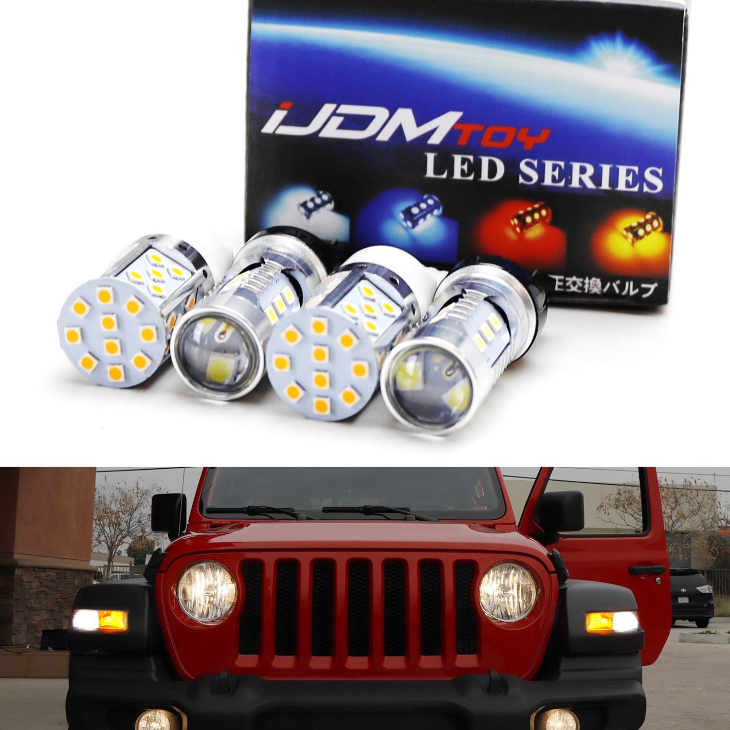 LED Daytime Running Light, Turn Signal Conversion Kit For 18-up Jeep ...