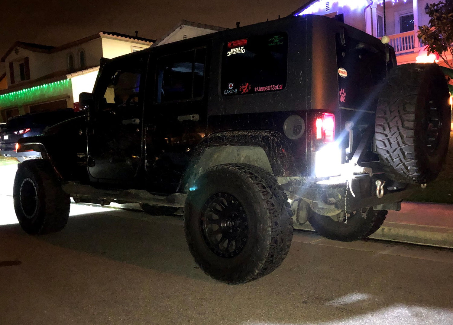 Clear Lens OE-Fit 3W Full LED License Plate Light Kit For 07-17 Jeep W ...