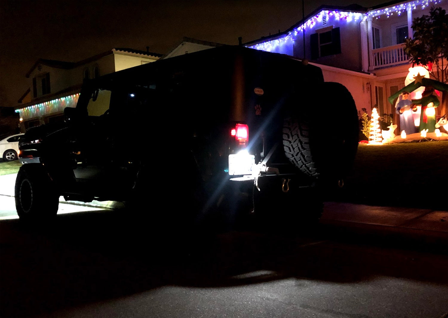 Clear Lens OE-Fit 3W Full LED License Plate Light Kit For 07-17 Jeep W ...