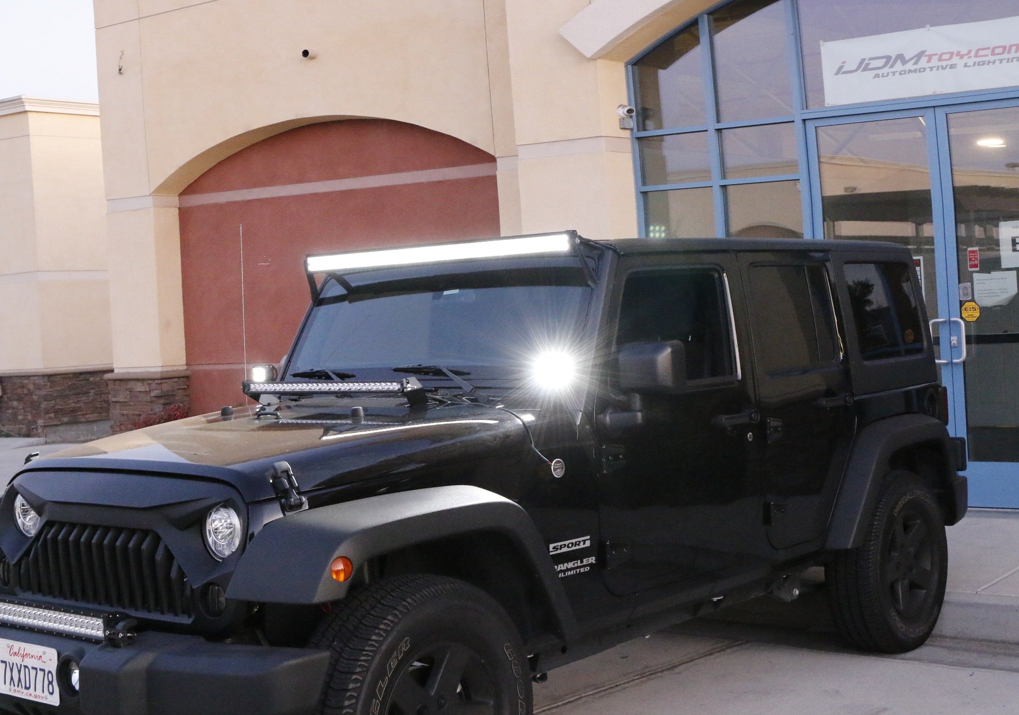 36W LED Pod Light w/A-Pillar Mounting Bracket, Wiring For 07-17 Jeep W ...