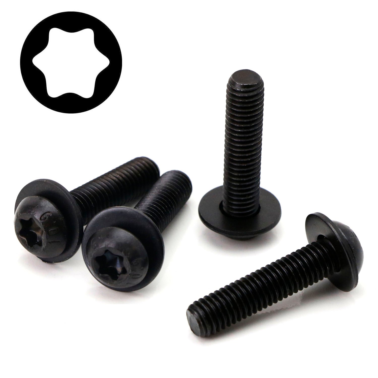4-Set OEM-Spec 1.5" Extra Long M8 Torx Screws w/Washers For Jeep Wrang ...