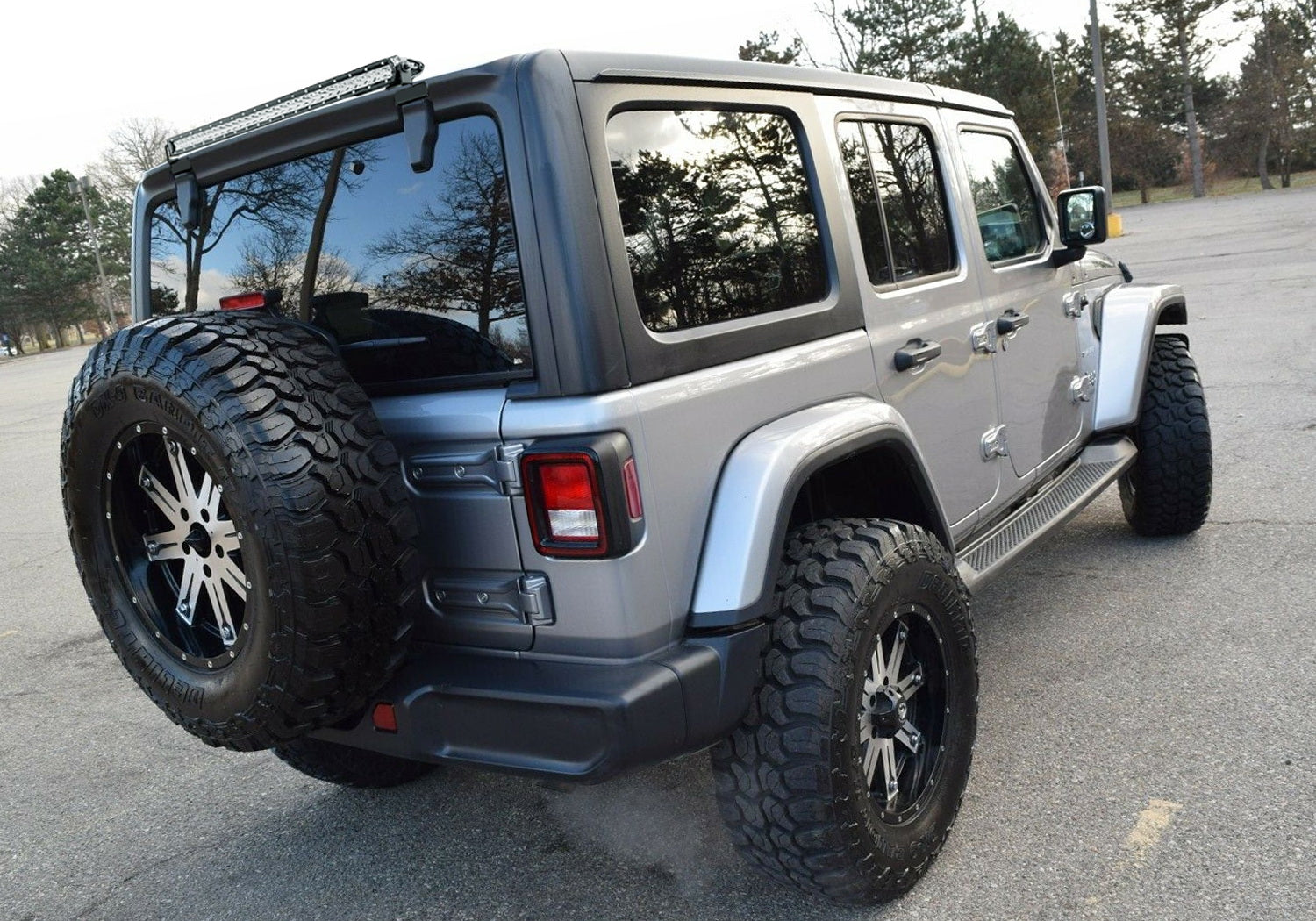 Above Rear Window Mount 30-Inch LED Light Bar Kit For 07-up Jeep Wrang ...