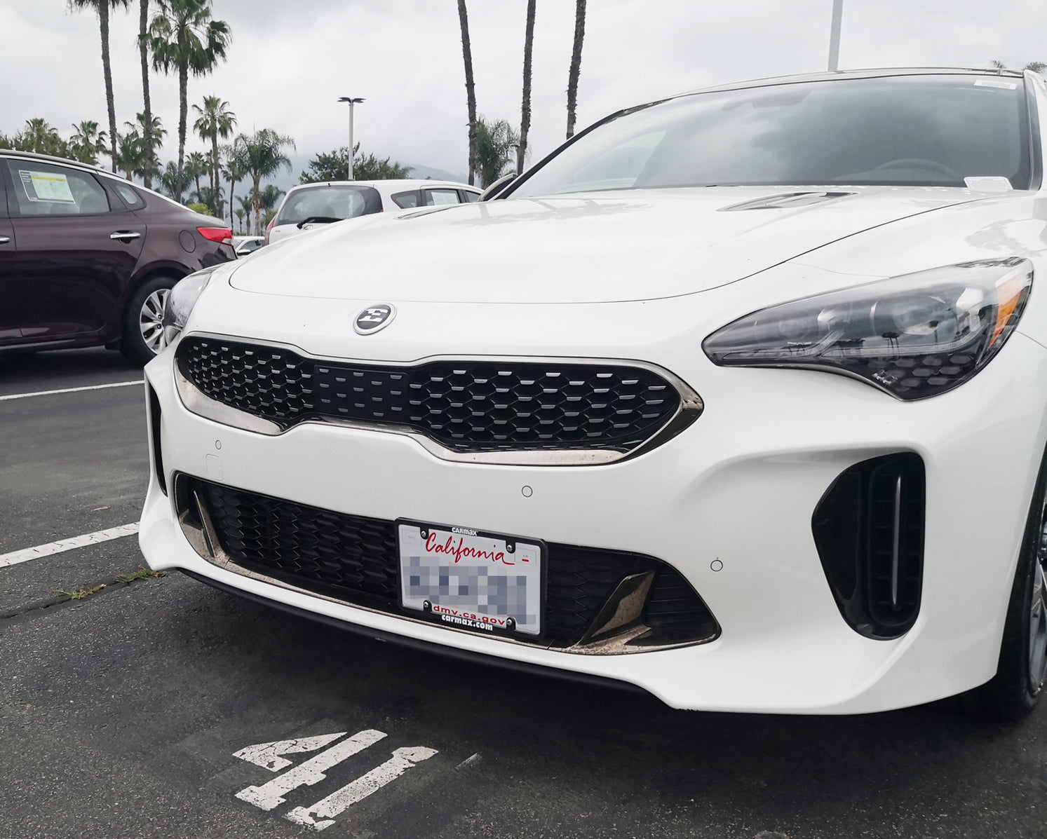 Front Grille Mesh Mount LicensePlate Relocator For Kia Optima, Stinger ...