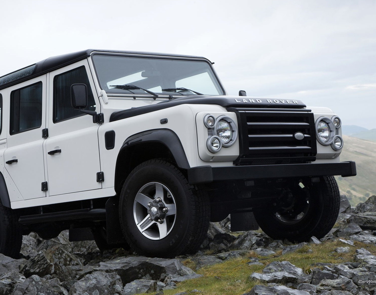 Smoked Lens Amber LED Side Marker Lamps For Land Rover Defender Freela ...