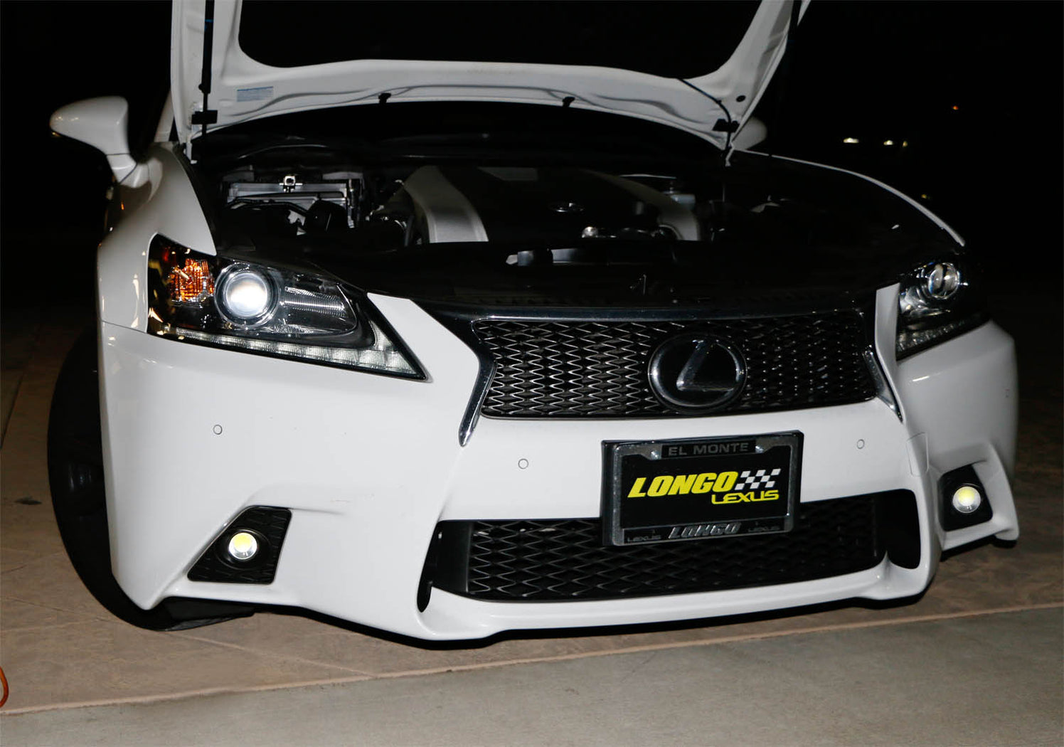 White TRD 15W Projector LED Fog Light Kit For 2013-15 Lexus GS w/ F-Sp ...