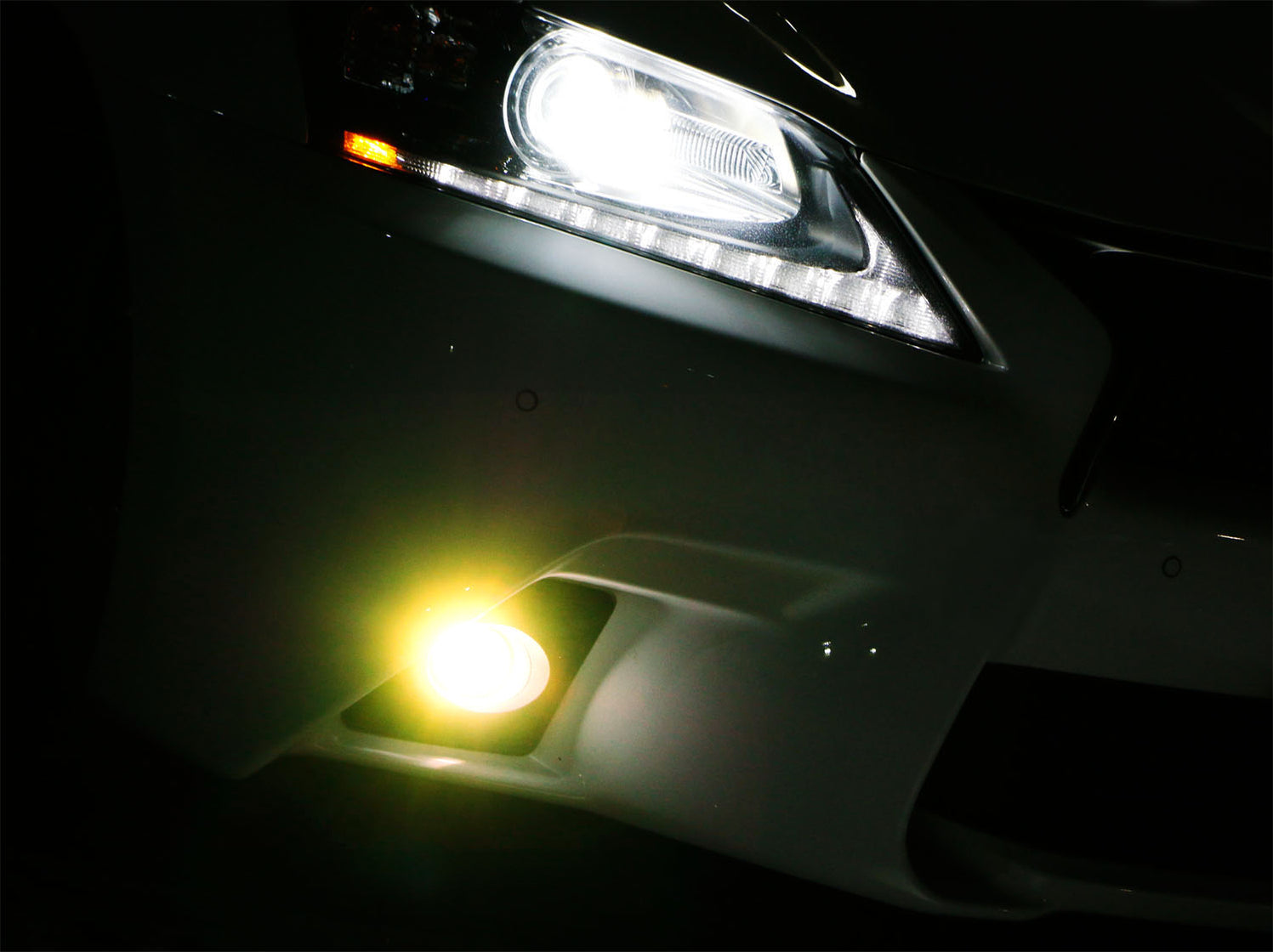 3000K Yellow JDM LED Fog Light Assembly Kit For 13-15 GS350 GS460 F-Sp ...