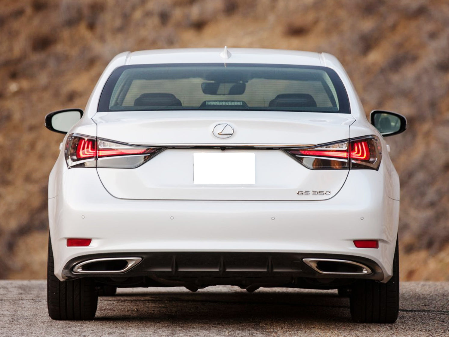 OE-Spec Red Rear Bumper Reflector Lens Covers Assy For 13-18 Lexus ES ...