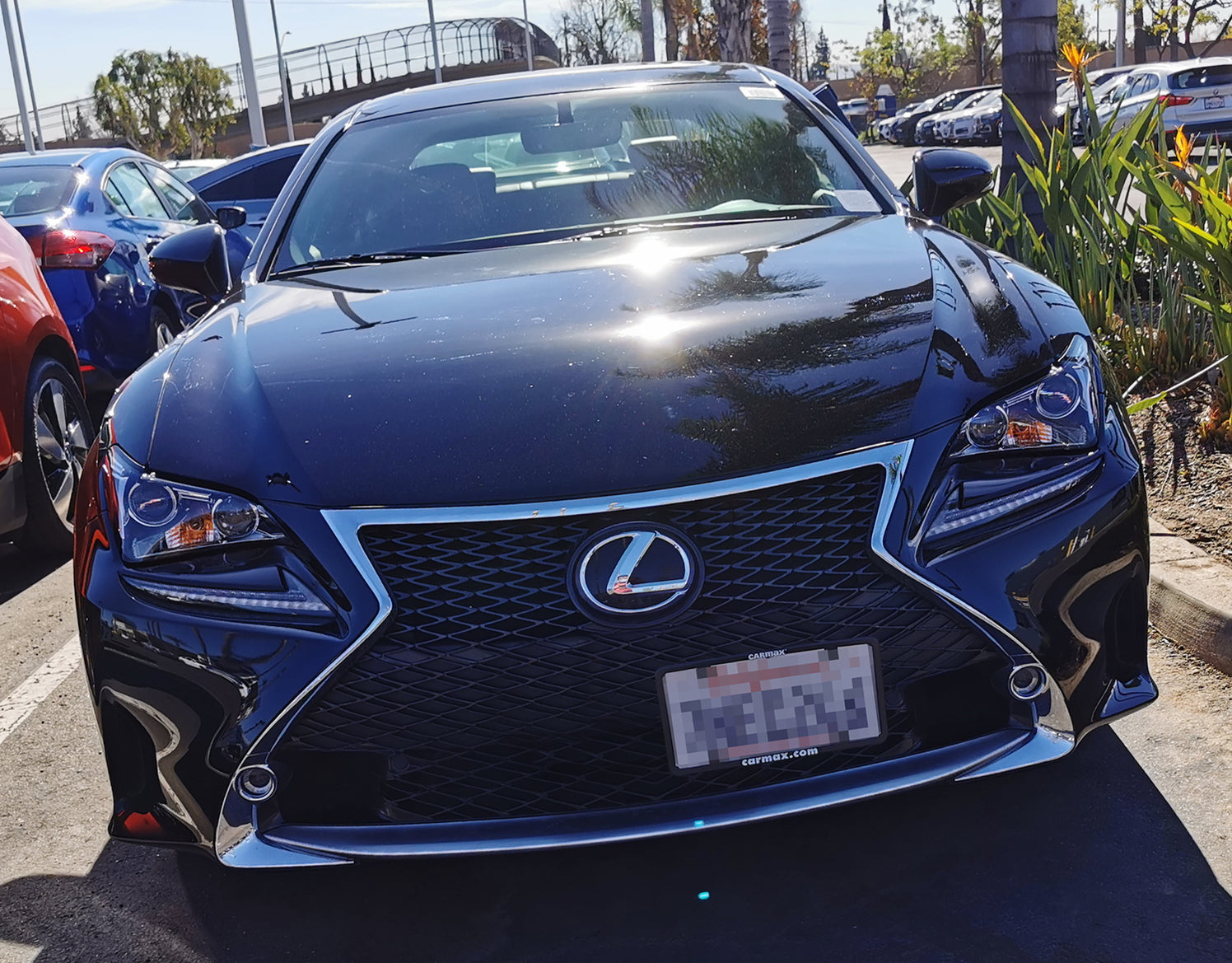 Lexus RC No Drill Front Grille Mesh Mount License Plate Relocator Kit ...