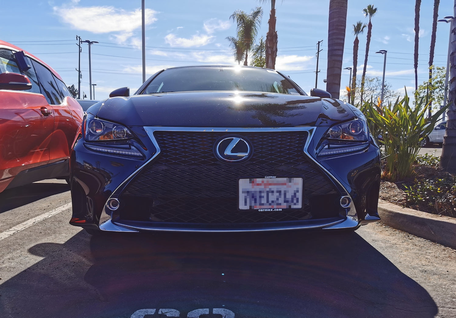 Lexus RC No Drill Front Grille Mesh Mount License Plate Relocator Kit ...