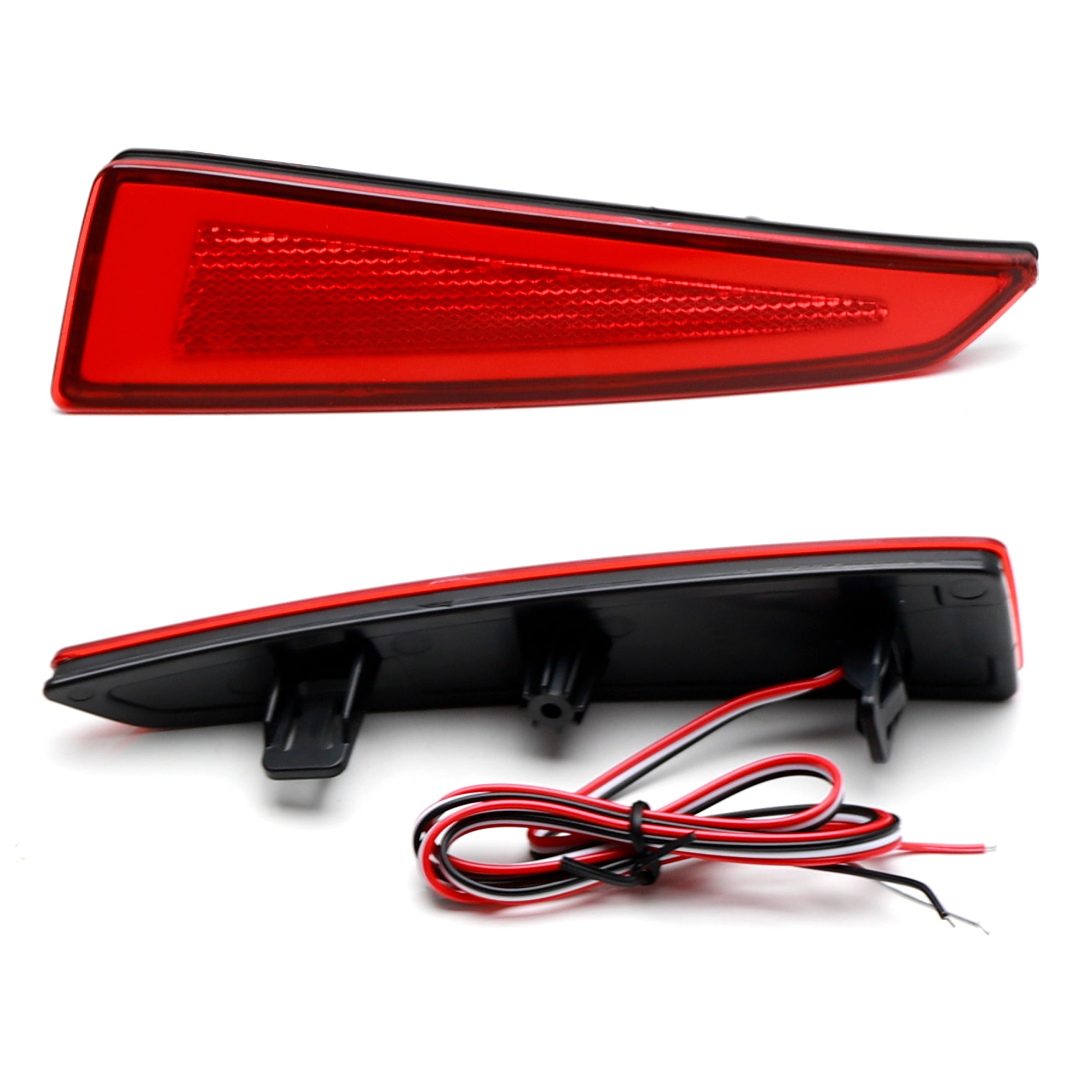 Red Lens Full LED Rear Bumper Reflector Lights For Lexus 2015-2019 RX3 ...