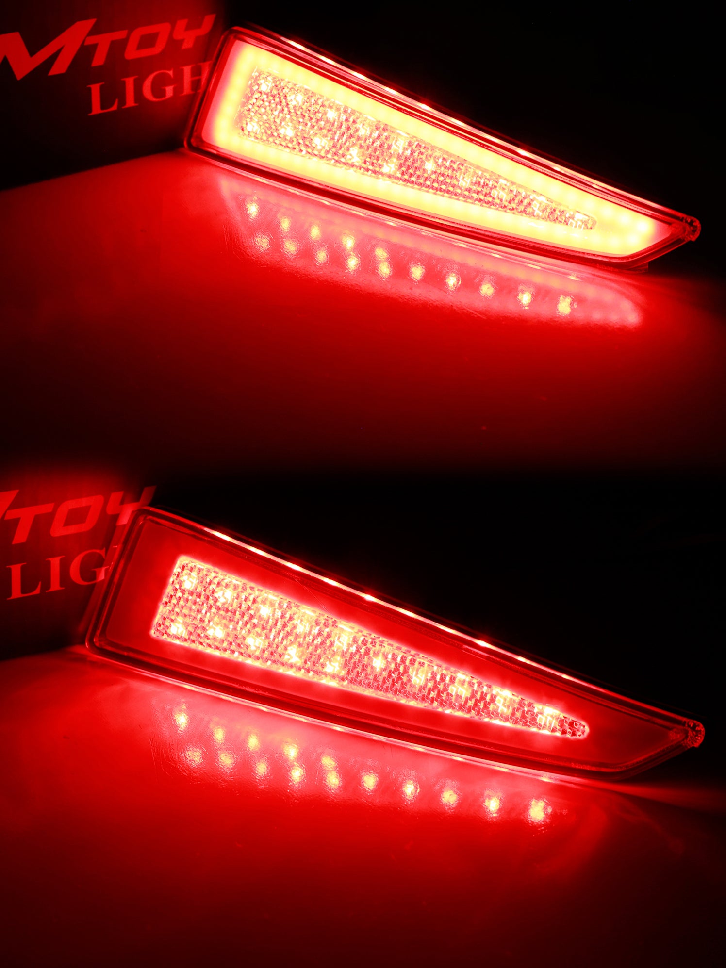 Red Lens Full LED Rear Bumper Reflector Lights For Lexus 2015-2019 RX3 ...