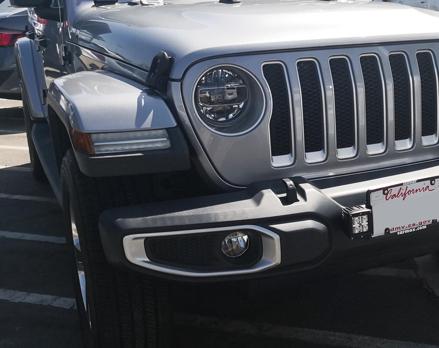 Universal Fit License Plate Frame Mount 3-Inch LED Pod Fog Driving Lig ...