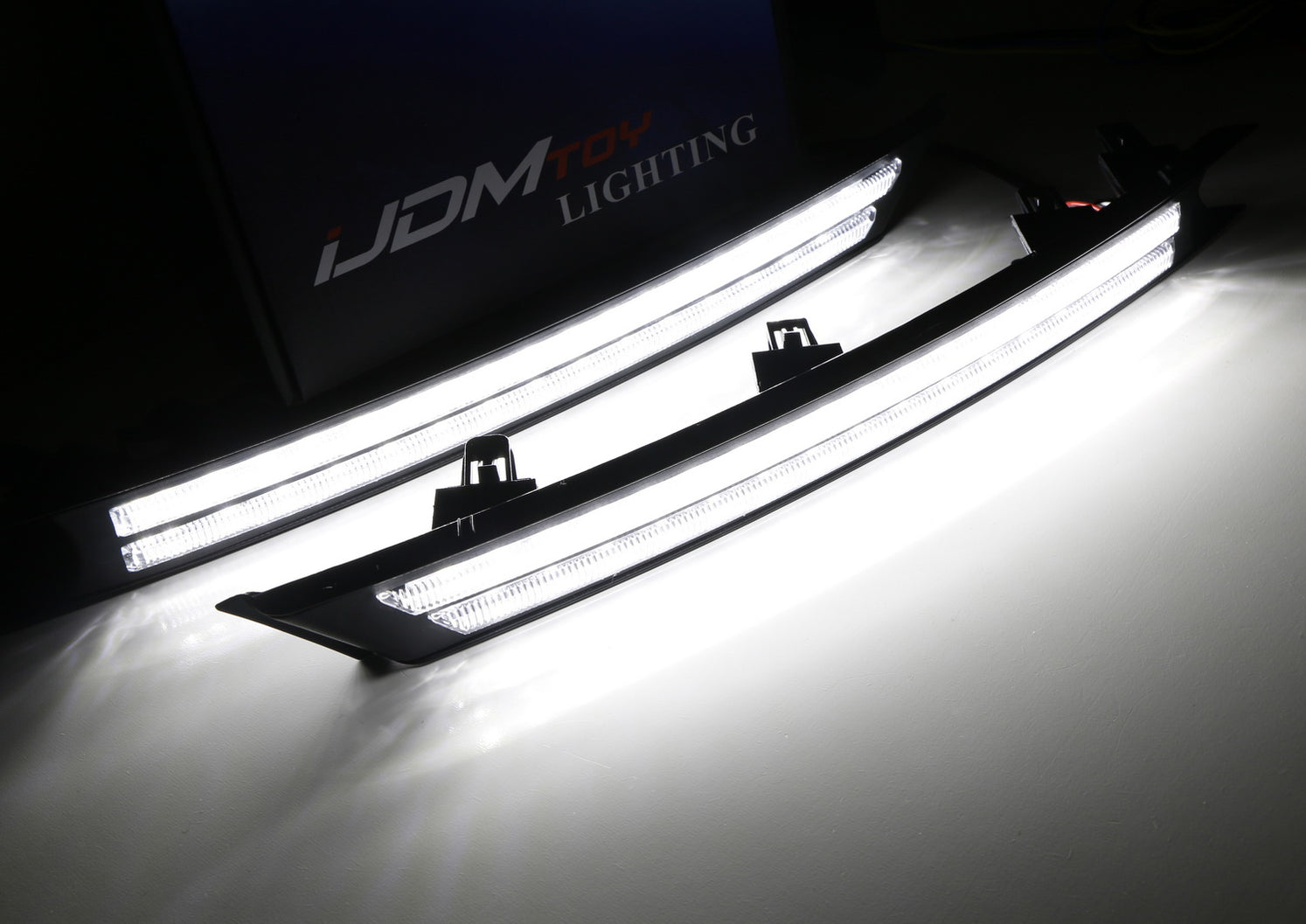 White/Amber Sequential Switchback LED Daytime Running Light Kit For 20 ...