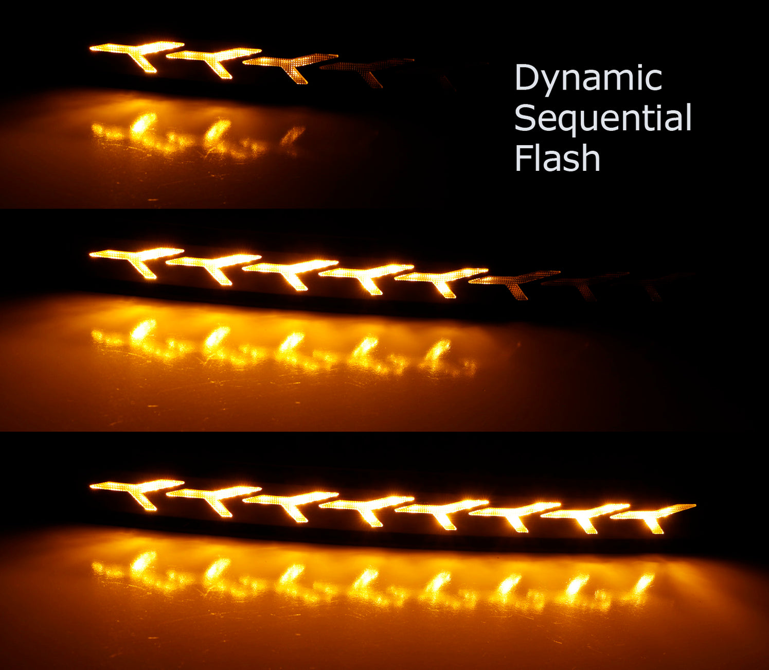 White/Amber Sequential Switchback LED Daytime DRL Light Kit For 17-up ...