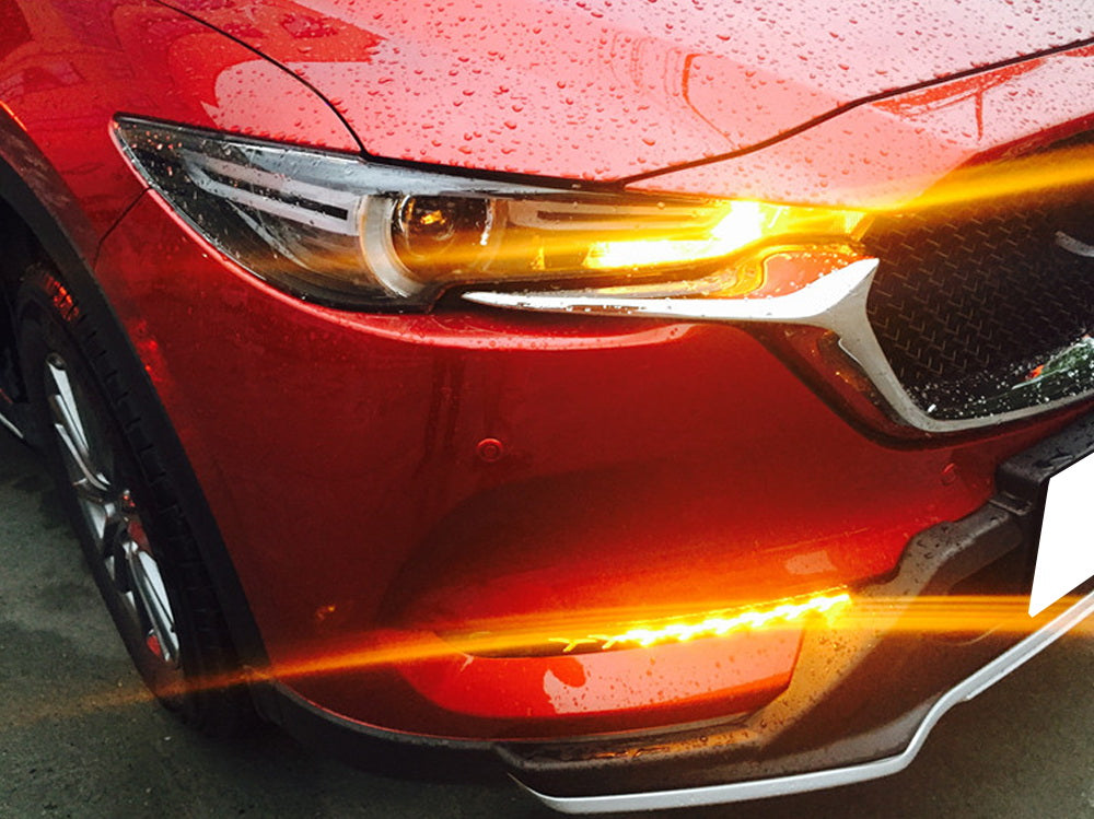 White/Amber Sequential Switchback LED Daytime DRL Light Kit For 17-up ...