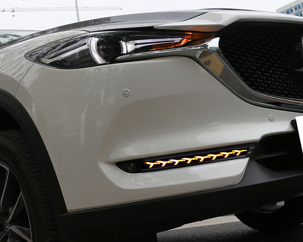 White/Amber Sequential Switchback LED Daytime DRL Light Kit For 17-up ...