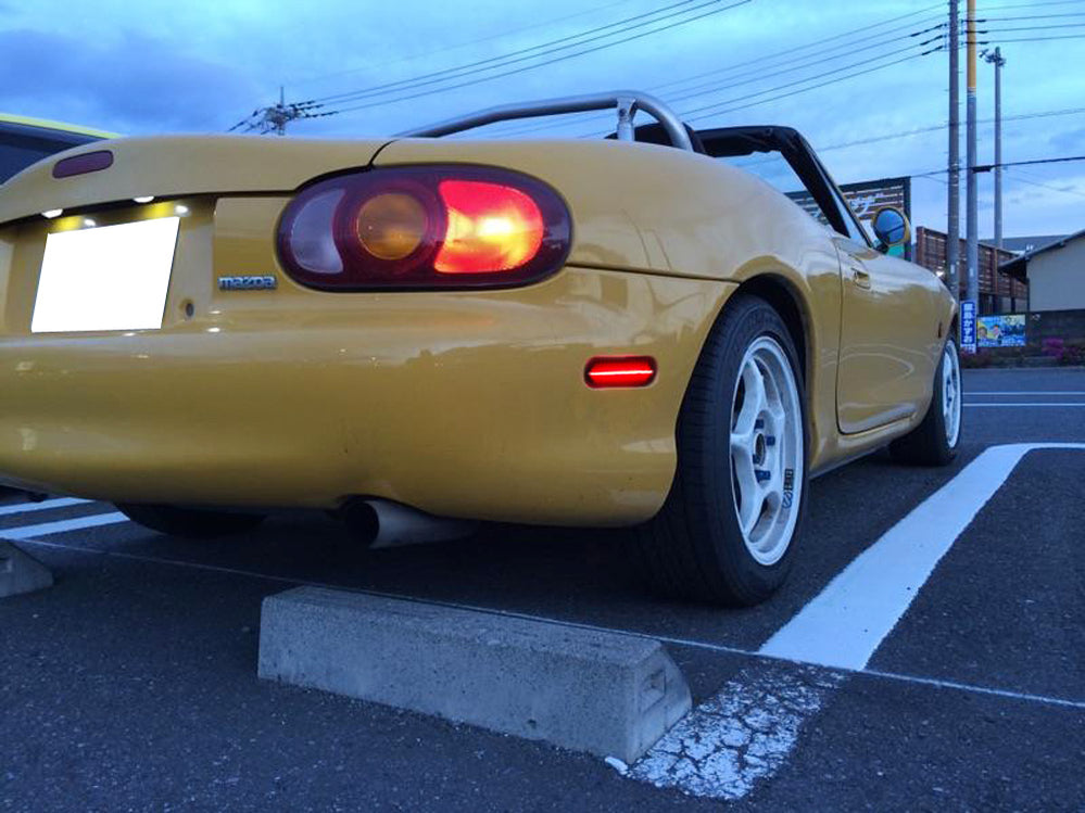 Clear Lens Amber/Red Full LED Side Marker Light Kit For 1990-05 Mazda ...